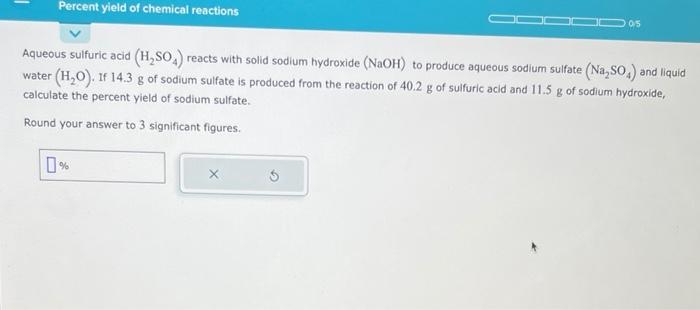 Solved Aqueous sulfuric acid (H2SO4) reacts with solid | Chegg.com