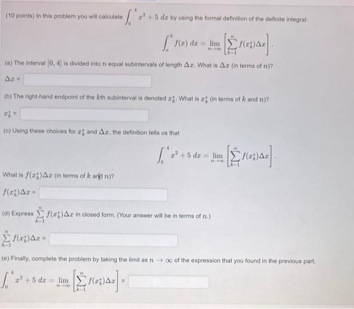 Solved (10 points) In this problem you will calculate | Chegg.com