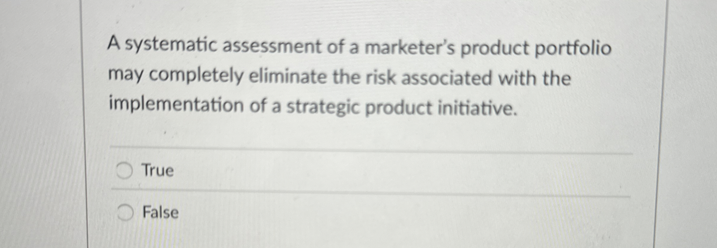 Solved A systematic assessment of a marketer's product | Chegg.com