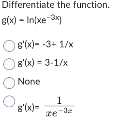 Solved Differentiate the | Chegg.com