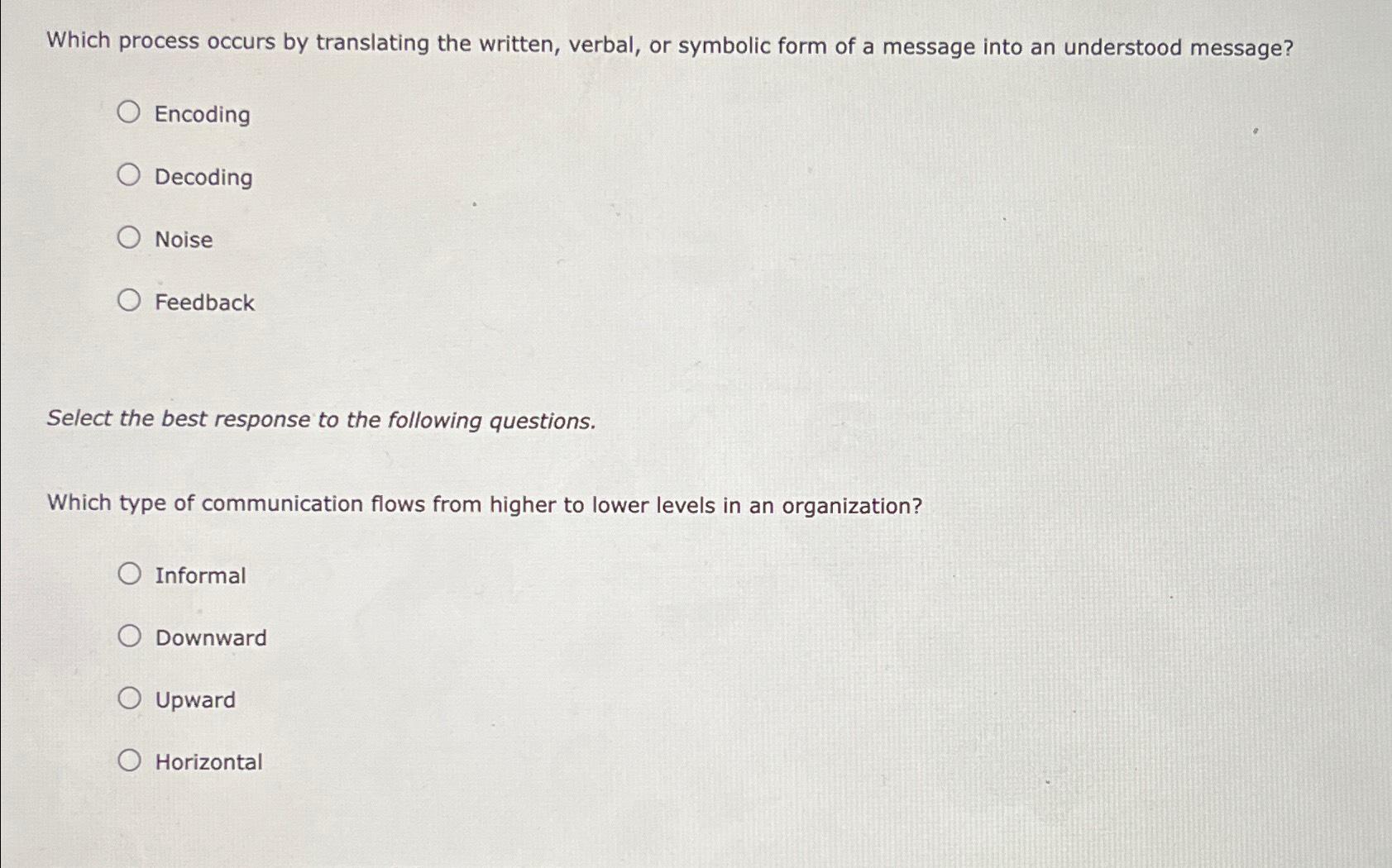 Solved Which process occurs by translating the written, | Chegg.com