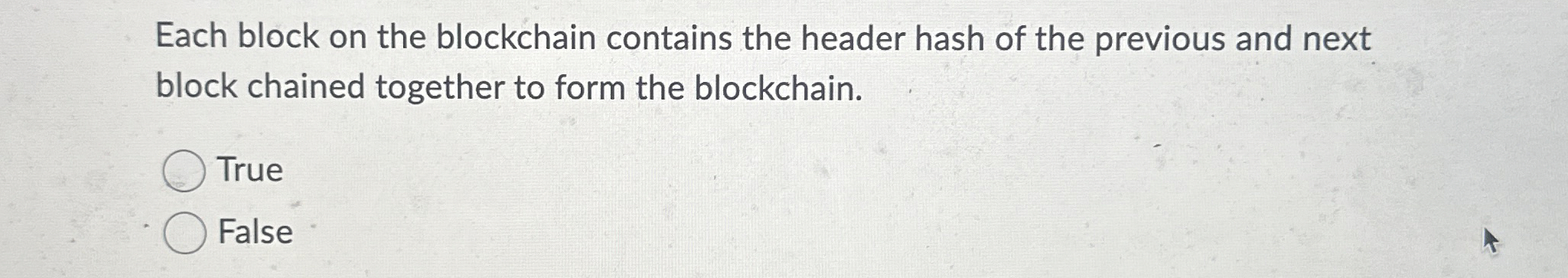 Solved Each block on the blockchain contains the header hash | Chegg.com