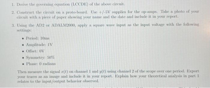 Solved PARTS LIST Note: be kure to use a not-polarized | Chegg.com