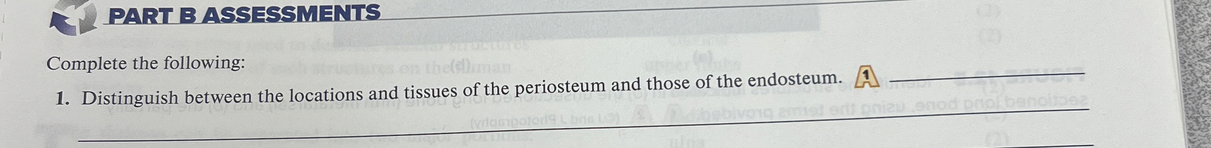 Solved PART B ASSESSMENTSComplete the following:Distinguish | Chegg.com