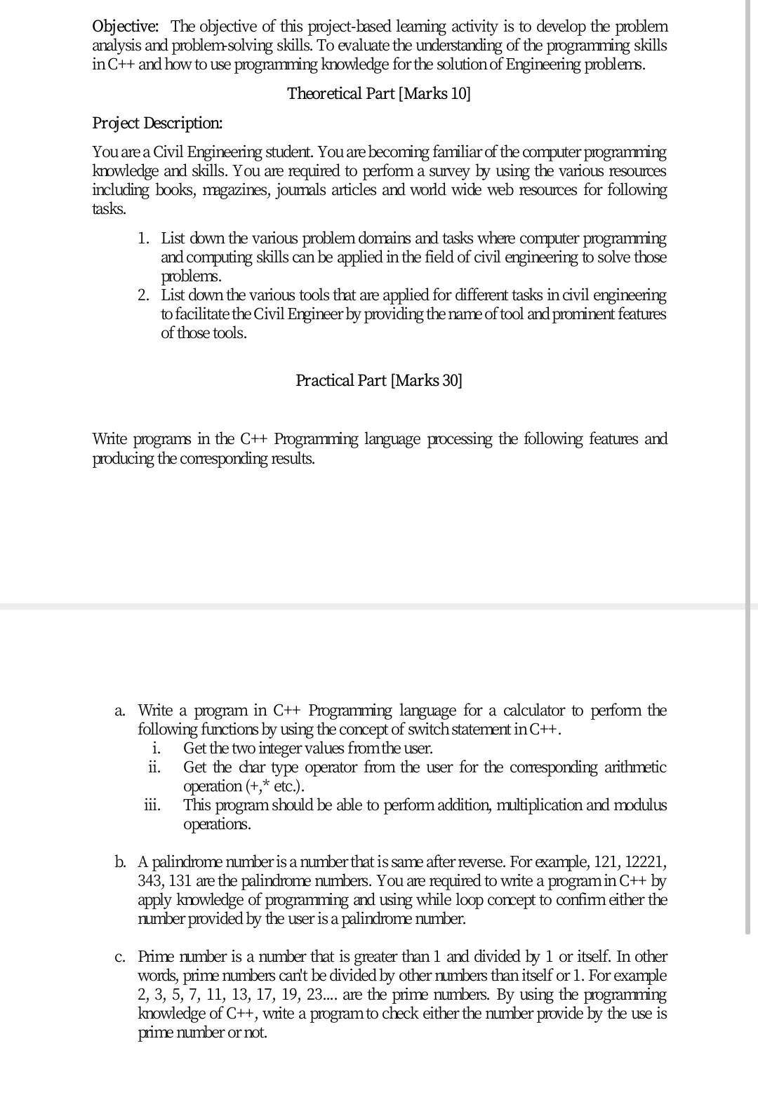 Solved Objective The Objective Of This Project Based