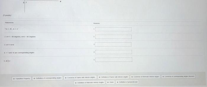 Solved Use the choices below to complete the proof Given | Chegg.com