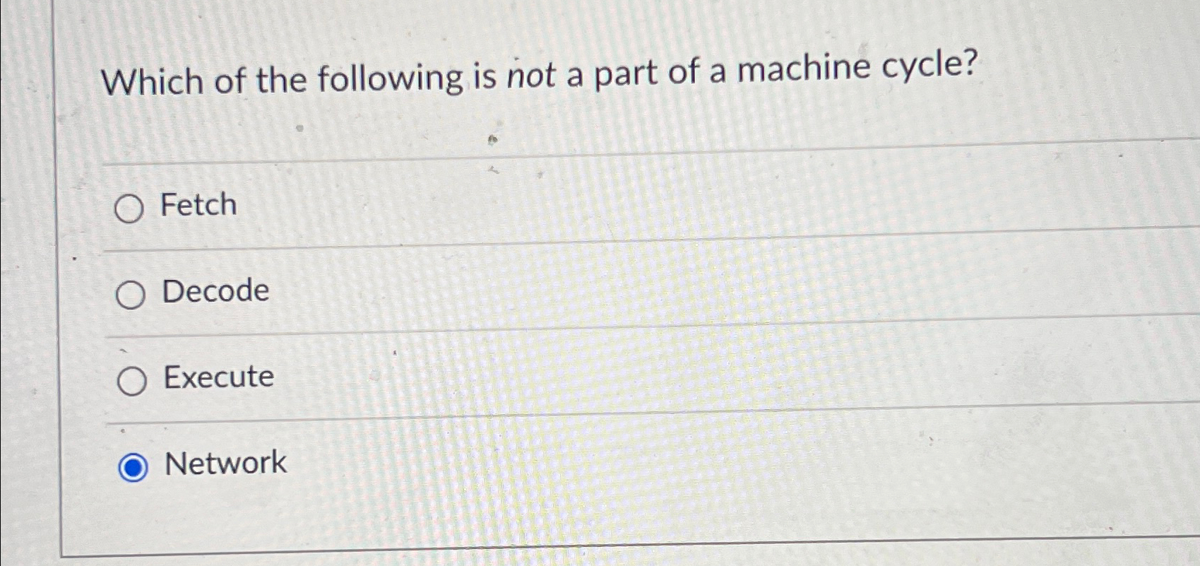 Solved Which of the following is not a part of a machine | Chegg.com