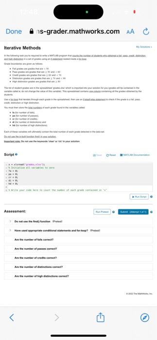 - ns-grader.mathworks.com AA Detection of Repeated | Chegg.com