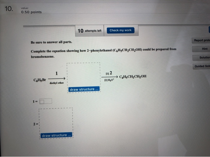 Solved 10. value: 0.50 points 10 attempts left Check my work | Chegg.com