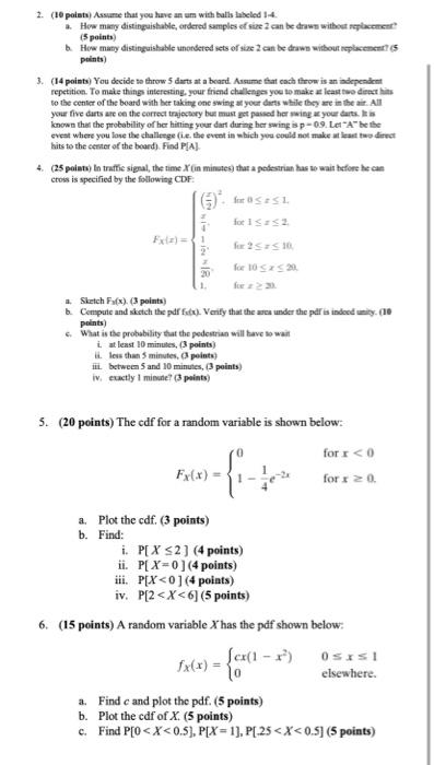 Solved 2. (16 poietn) Assuante that you have an an wish | Chegg.com