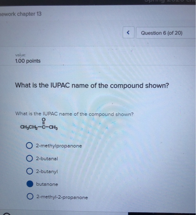 Solved mework chapter 13 Question 6 (of 20) value: 1.00 | Chegg.com Solved mework chapter 13 Question 6 (of 20) value: 1.00 | Chegg.com
