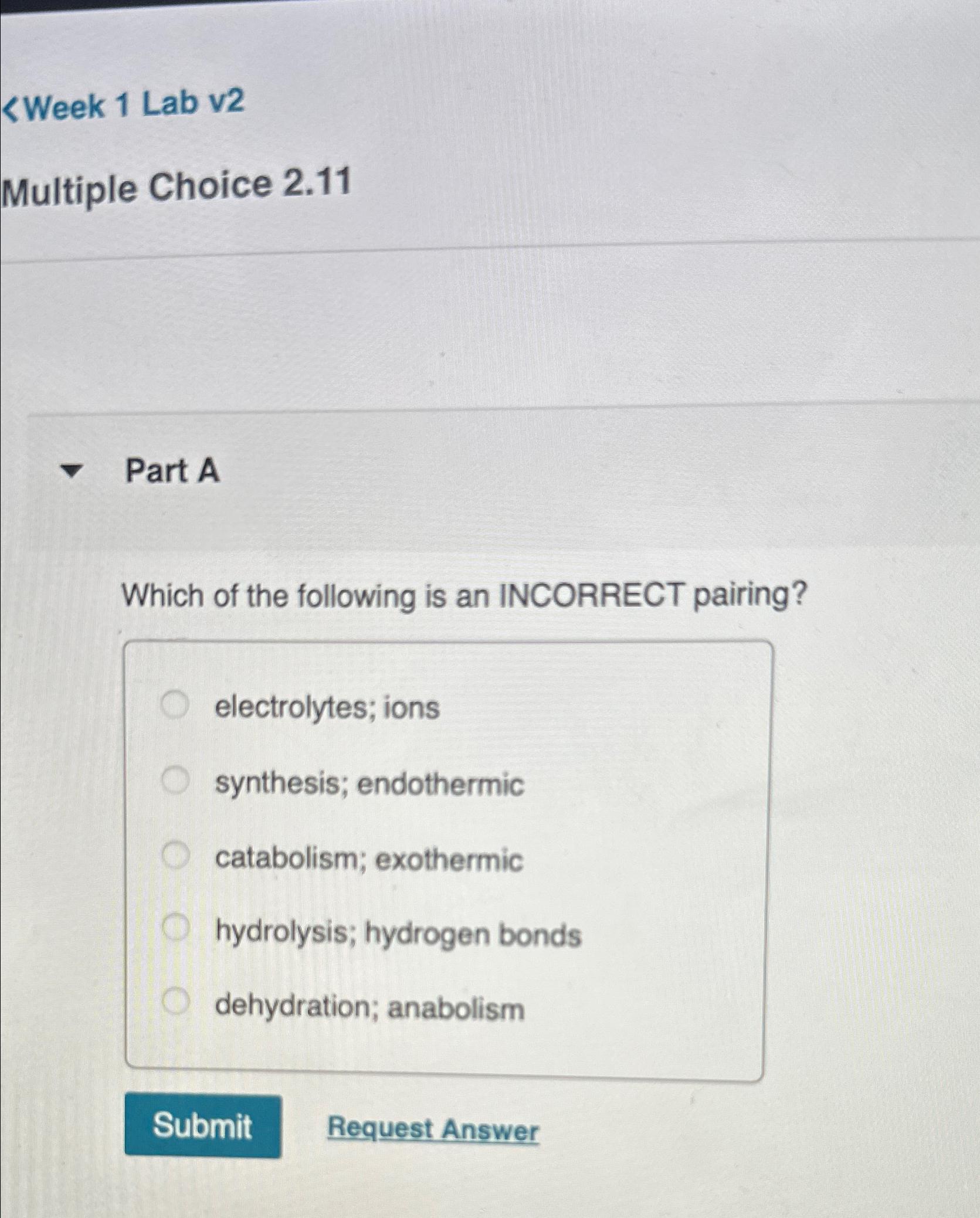 Solved which is incorrect? | Chegg.com