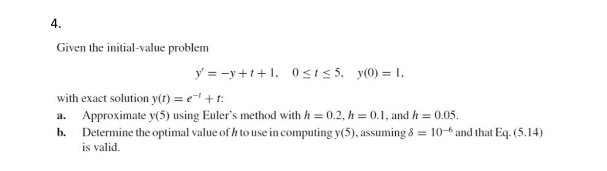 Given the initial-value | Chegg.com