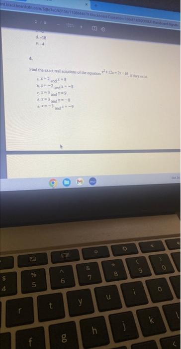 Solved 2. x=2andx=8 b. x=−2 ind x=−1 c1x−3 and x=9 dx=3 and | Chegg.com