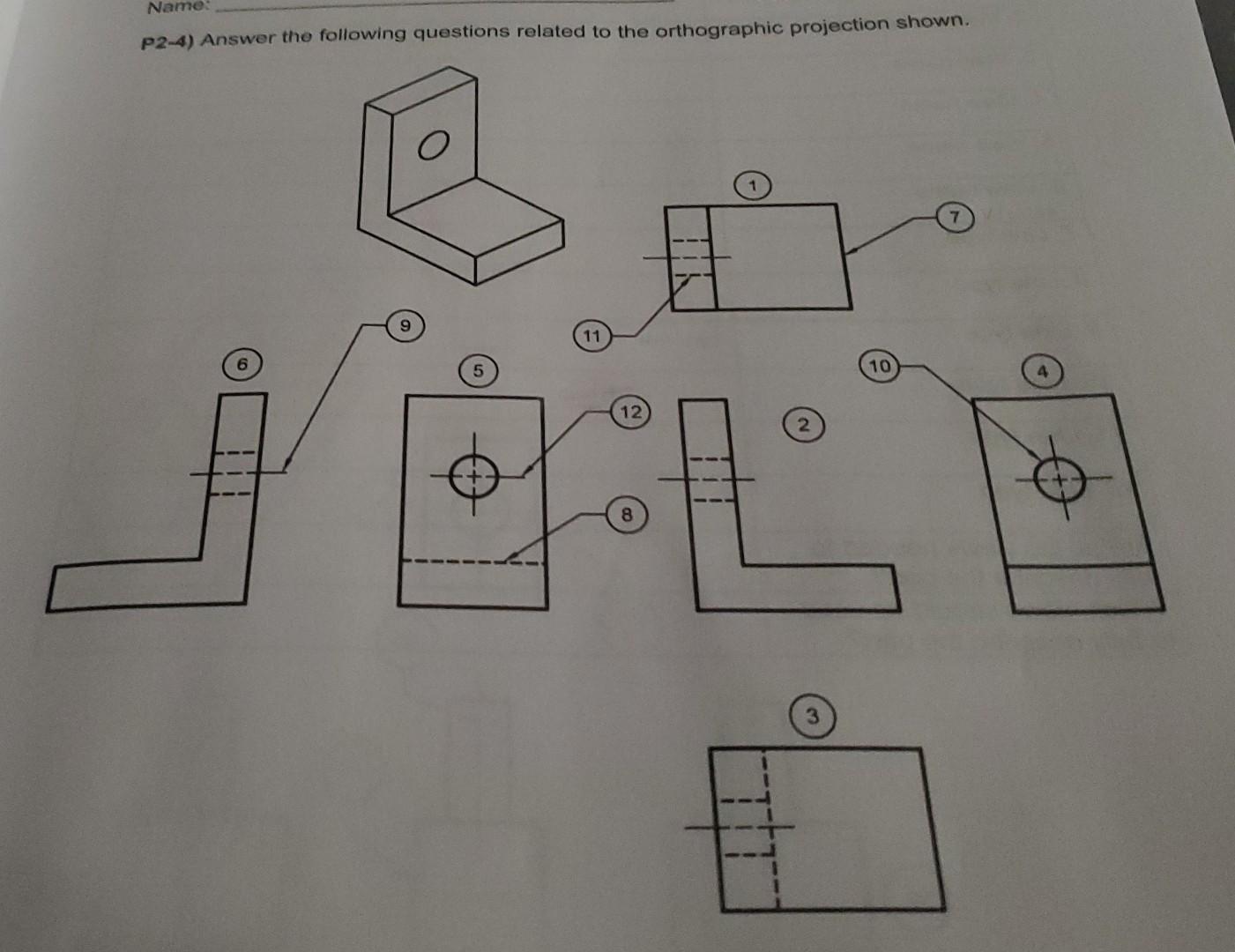 Solved P2-4) Engineering graphics essentials. Text and | Chegg.com