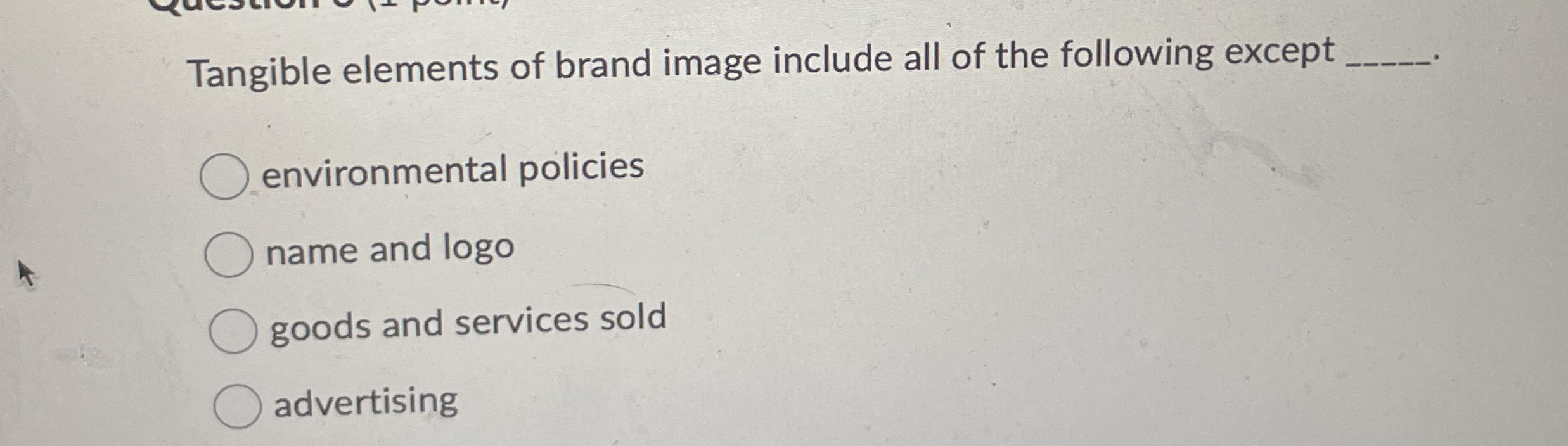 Solved Tangible elements of brand image include all of the | Chegg.com