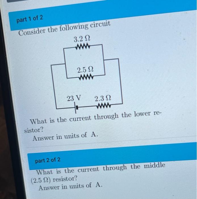 Solved Consider the following circuit What is the current | Chegg.com
