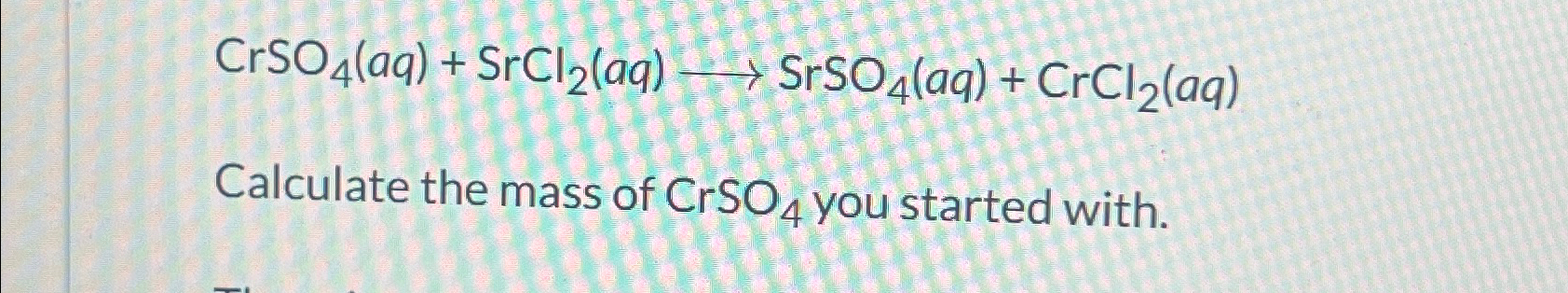 Solved Question | Chegg.com
