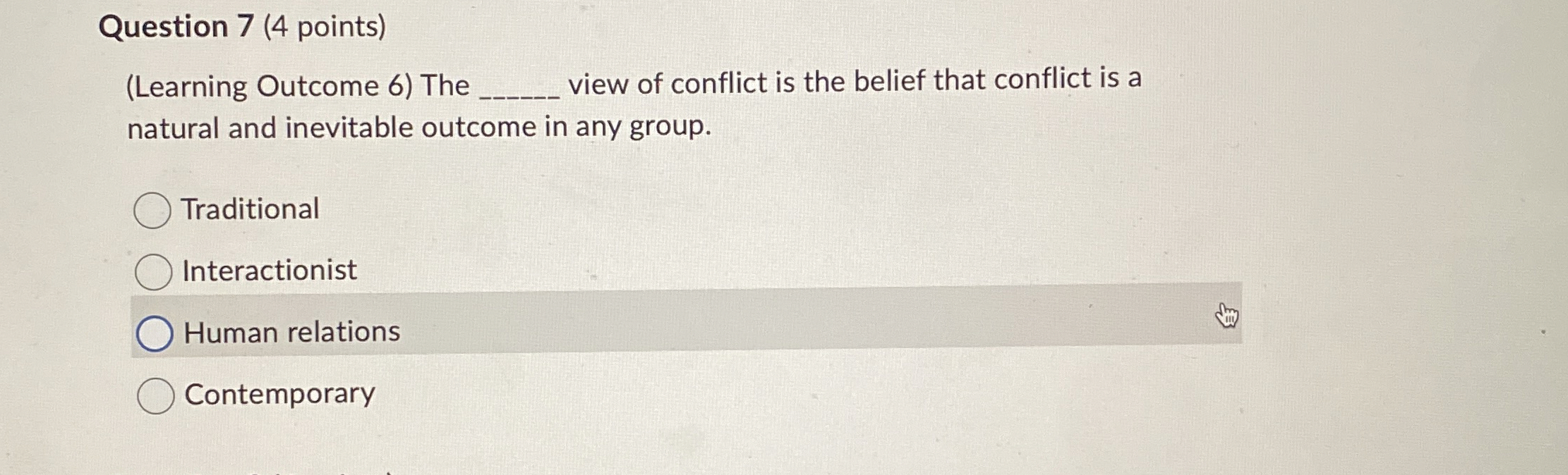 Solved Question 7 (4 ﻿points)(Learning Outcome 6) ﻿The q, | Chegg.com