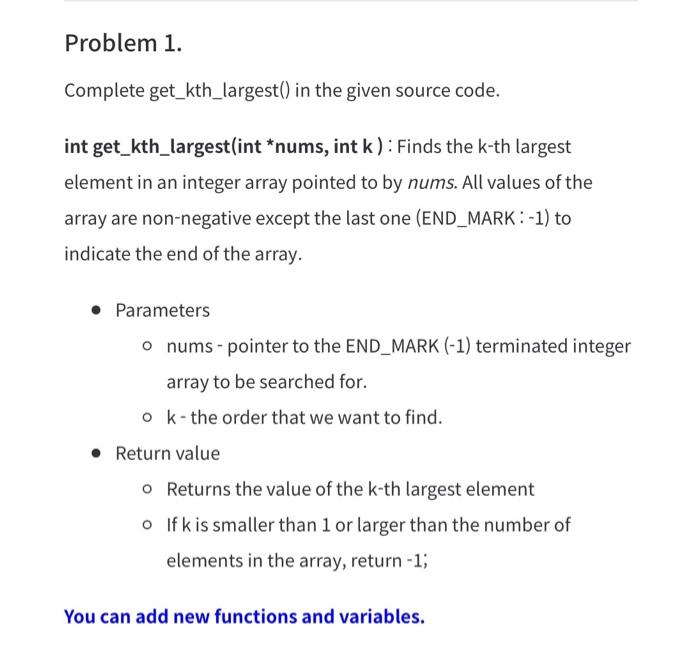 Solved This is a question in C language. Use the source code | Chegg.com