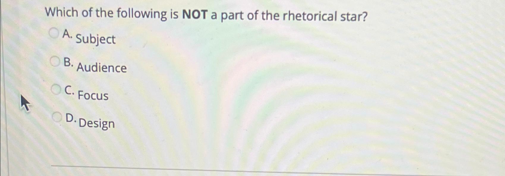 Solved Which of the following is NOT a part of the | Chegg.com