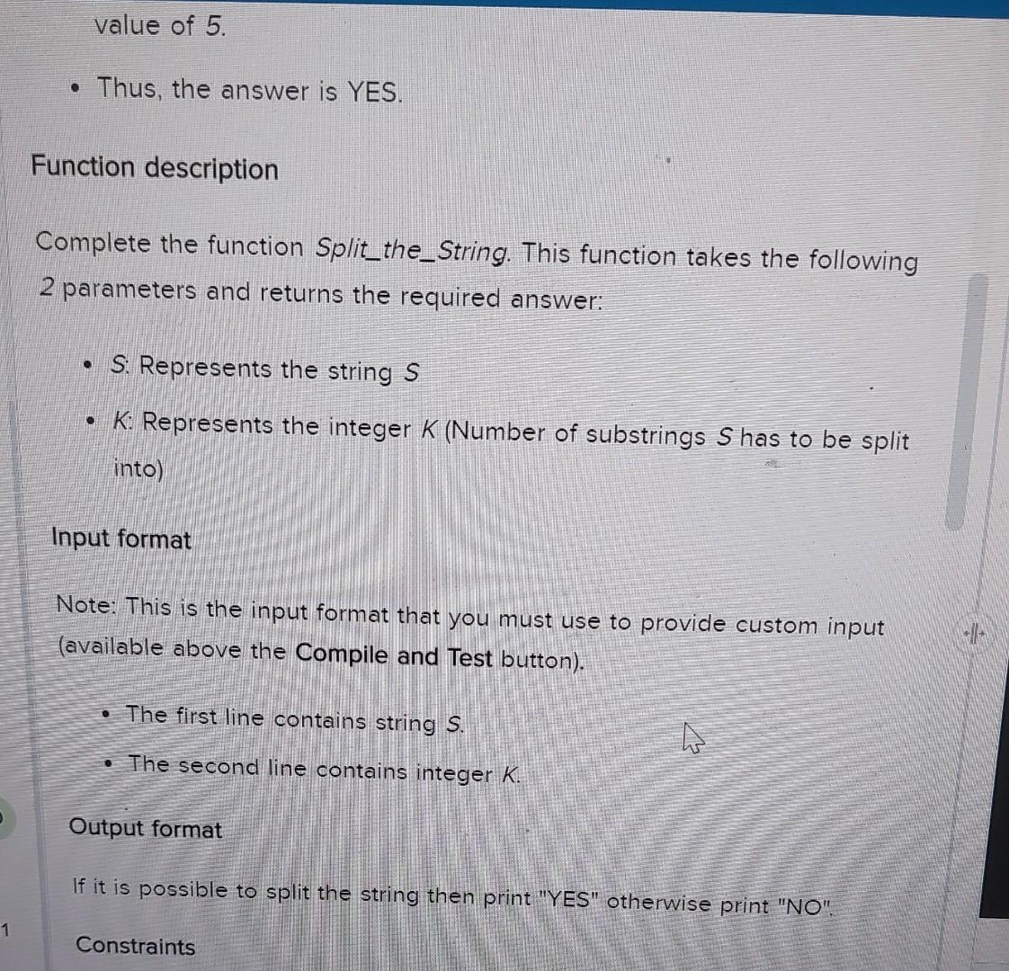 Solved You Are Given A Binary String S Consisting Of O s And Chegg