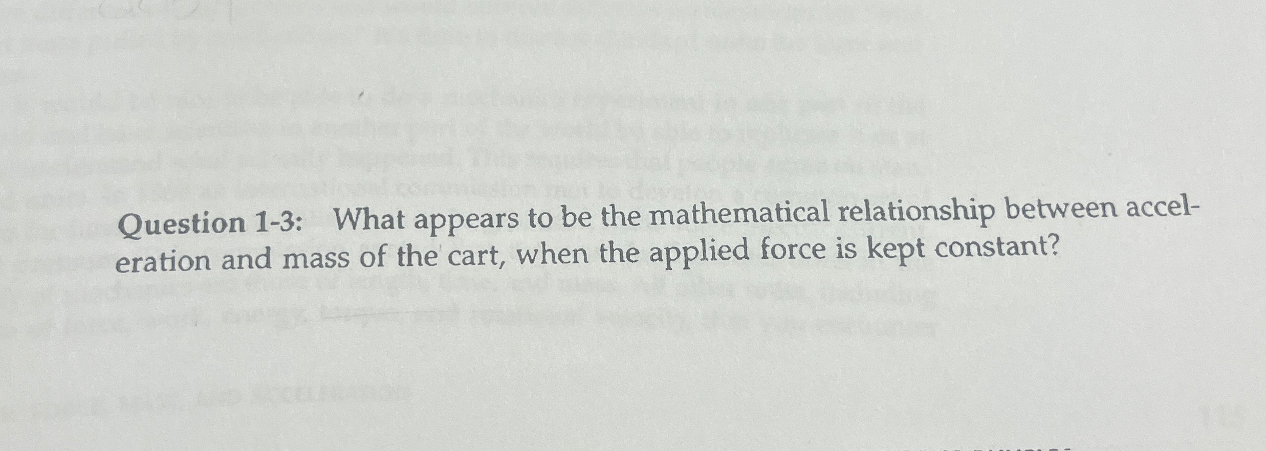 Solved Question 1-3: What appears to be the mathematical | Chegg.com