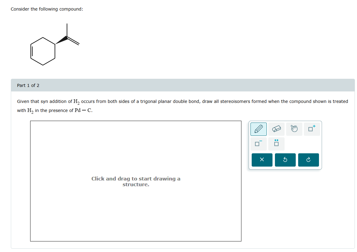Solved Consider the following compound:Part 1 ﻿of 2Given | Chegg.com