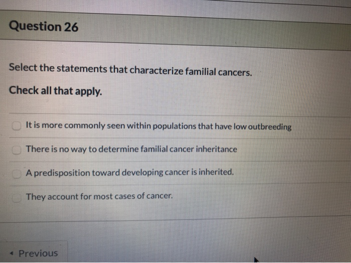 Solved Question 26 Select the statements that characterize | Chegg.com