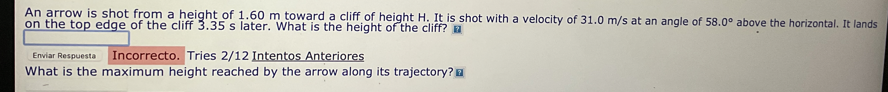 Solved An arrow is shot from a height of 1.60 ﻿m toward a | Chegg.com