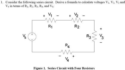 Solved Consider the following series circuit. Derive a | Chegg.com