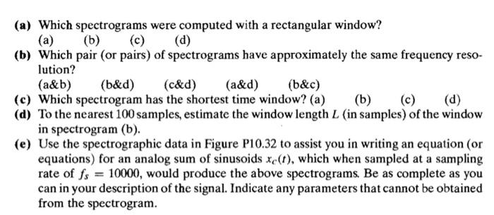 Solved 10.32. An analog signal consisting of a sum of | Chegg.com