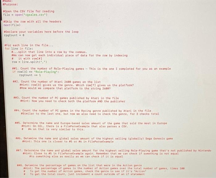 Solved In Python. Please i just need the codes. dont send | Chegg.com