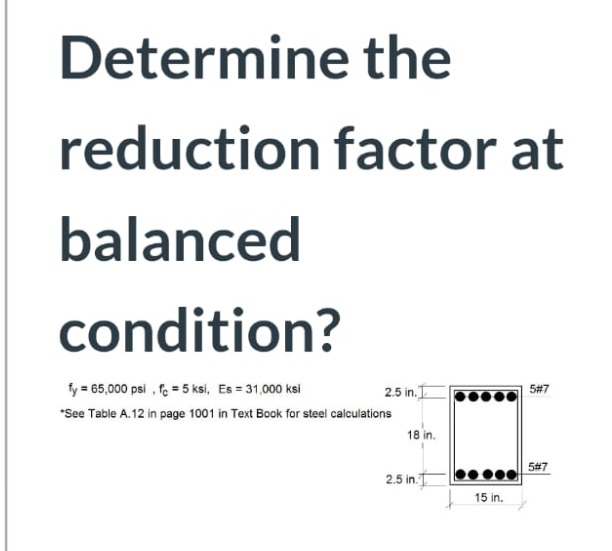 Solved Determine the reduction factor at balanced condition? | Chegg.com