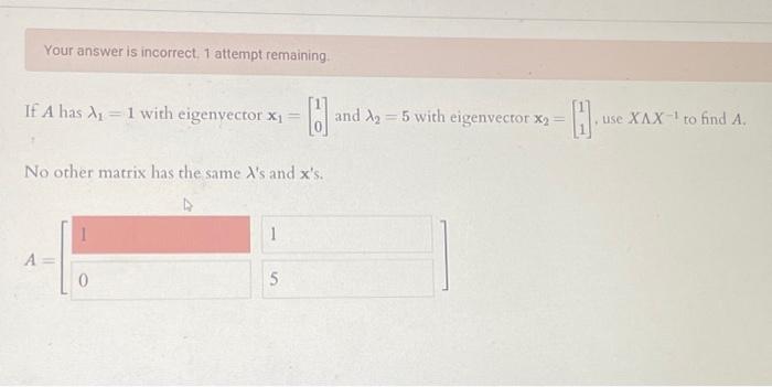 Solved Please answer both. Your answer is incorrect. 1 | Chegg.com