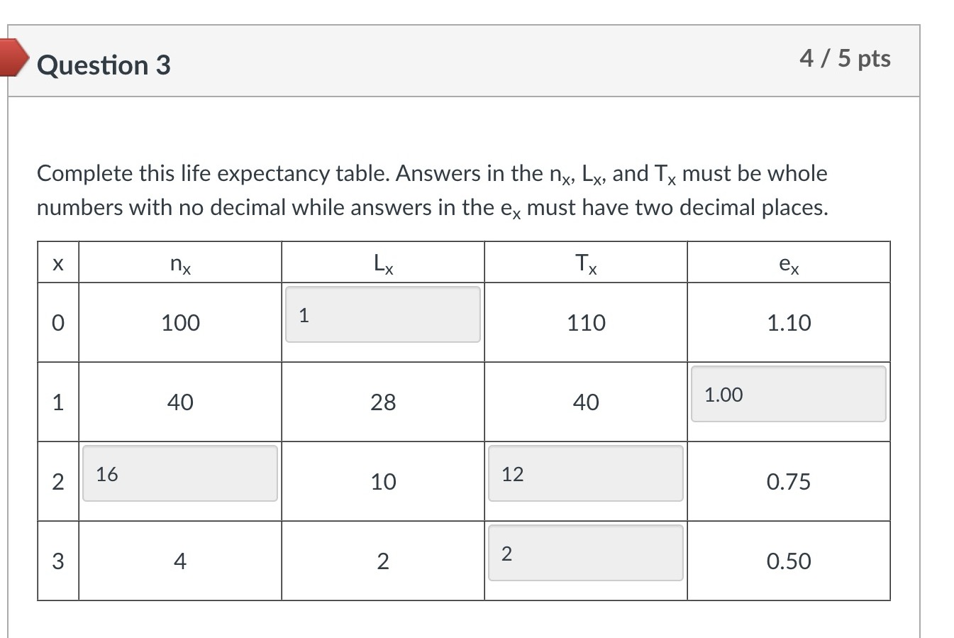 Solved One of my calculated values (grey boxes) ﻿is wrong. I | Chegg.com
