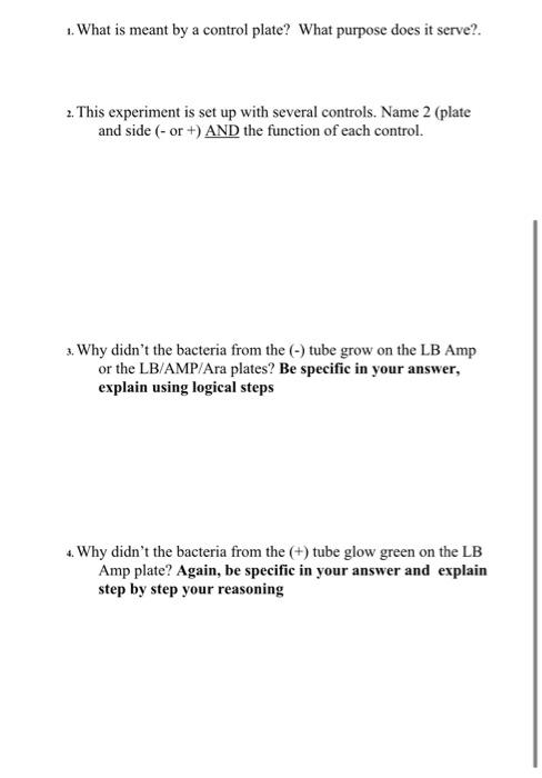 Solved IIransformation of E. coli with the plasmid (gGto) 1) | Chegg.com