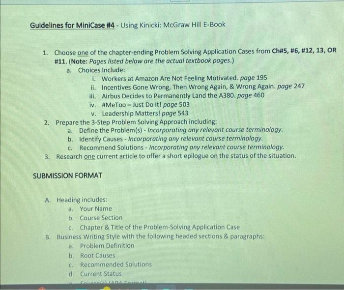 Solved 1. Choose one of the chapter-ending Problem Solving | Chegg.com