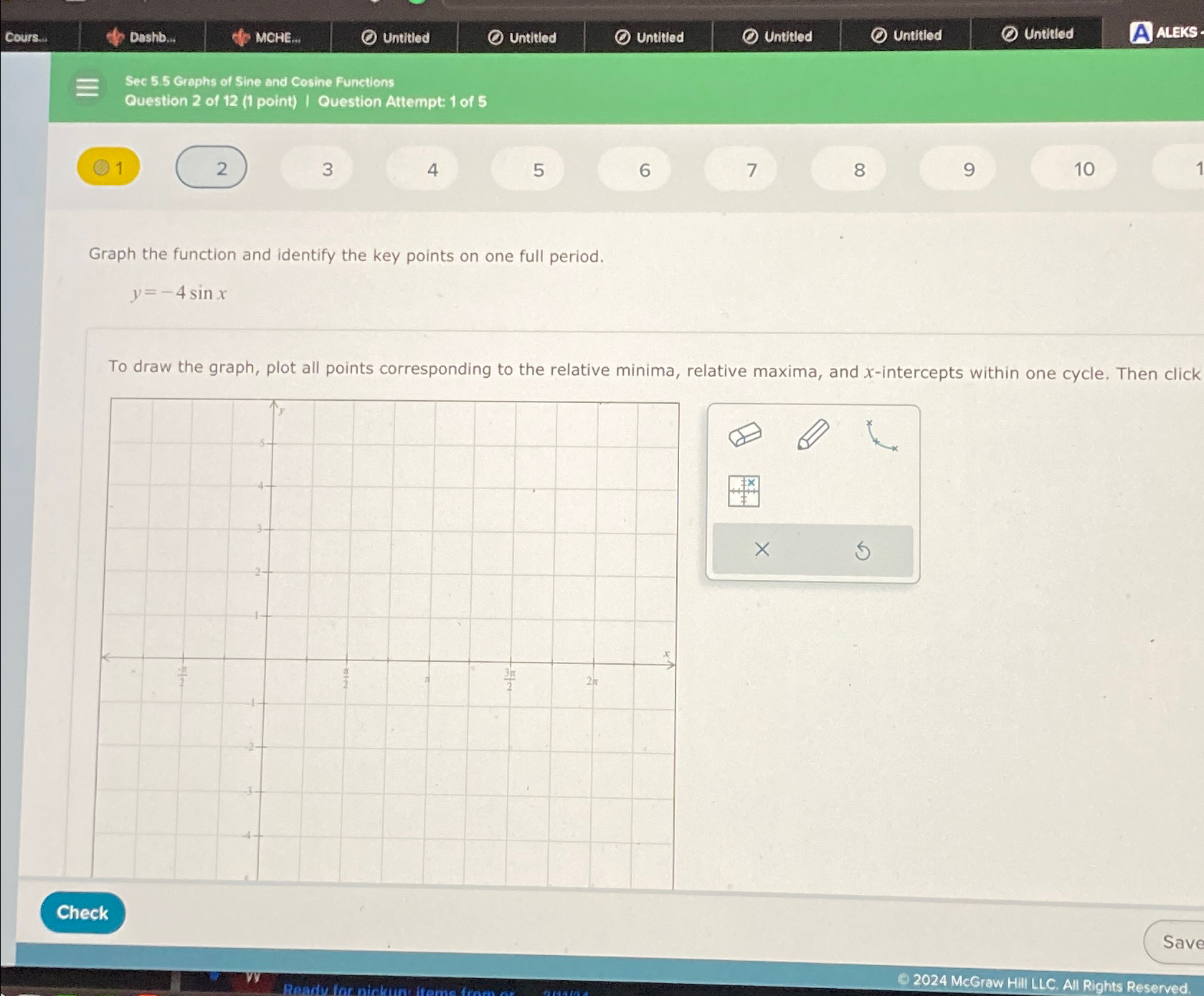 Solved Sec 5.5 Graphs of Sine and Cosine | Chegg.com