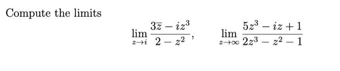 Solved Compute the limits | Chegg.com