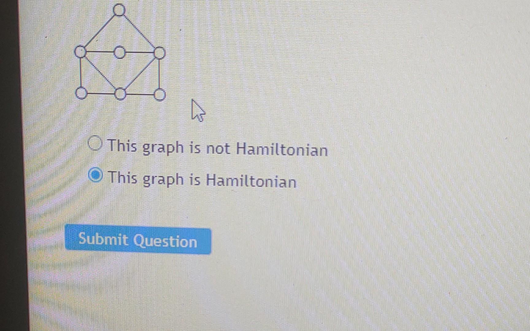 Solved This graph is not Hamiltonian This graph is | Chegg.com