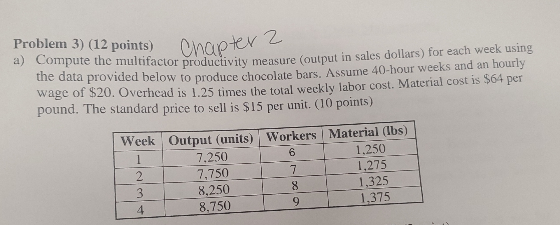 Solved Problem 3) ( 12 ﻿points)chapter 2a) ﻿Compute the | Chegg.com