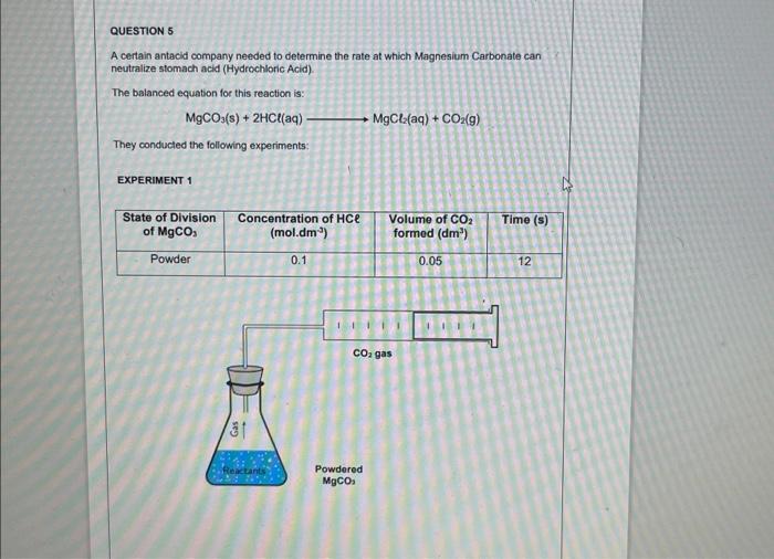 A certain antacid company needed to determine the | Chegg.com