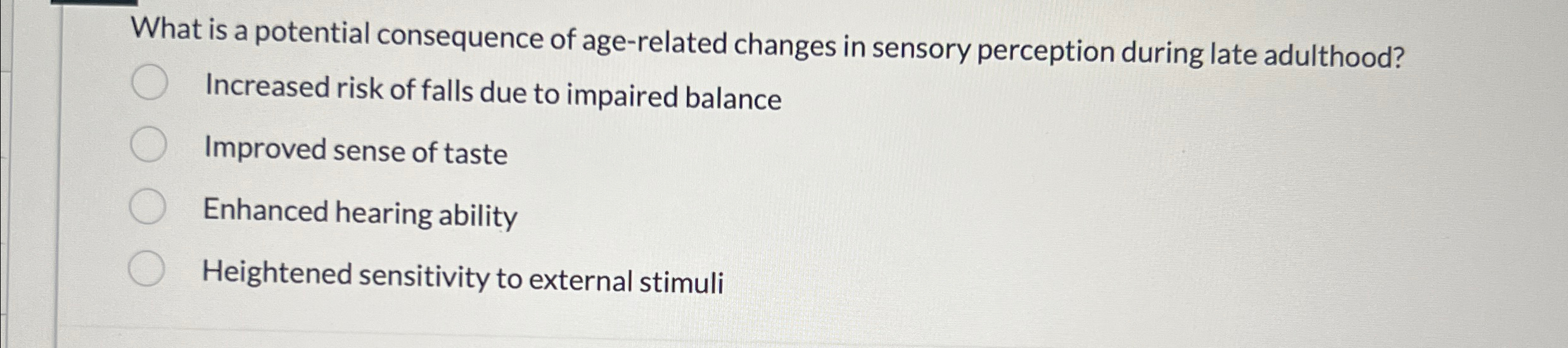 Solved What is a potential consequence of age-related | Chegg.com
