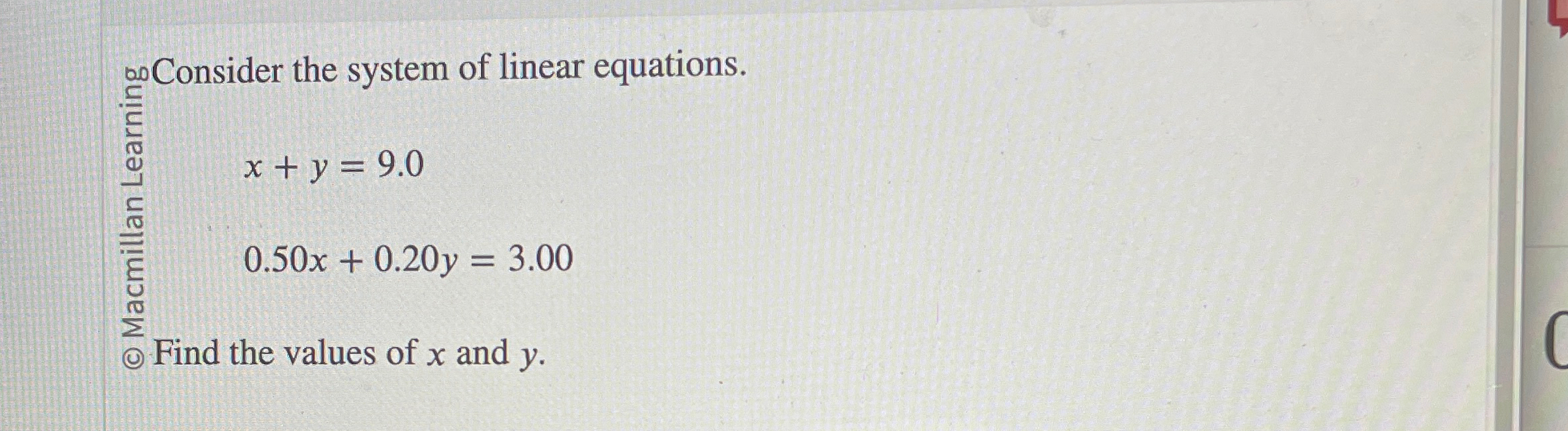Solved ° ﻿Consider the system of linear | Chegg.com