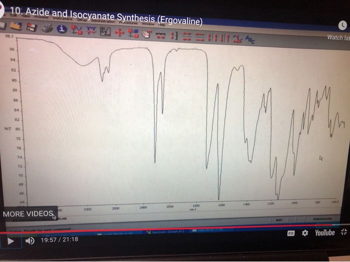 10. Azide and isocyanate Synthesis (Ergovaline) Watch | Chegg.com