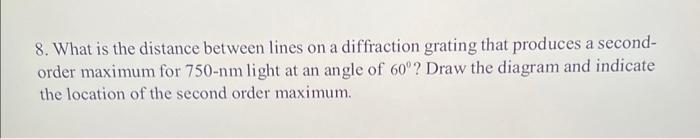 8. What is the distance between lines on a | Chegg.com