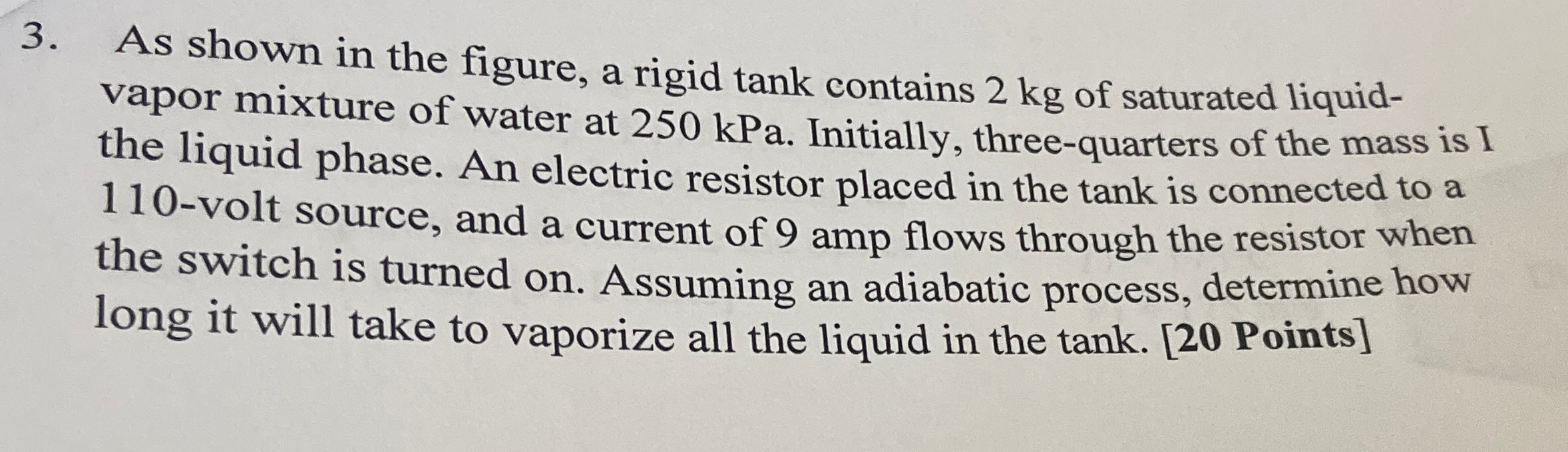 Solved As shown in the figure, a rigid tank contains 2kg ﻿of | Chegg.com