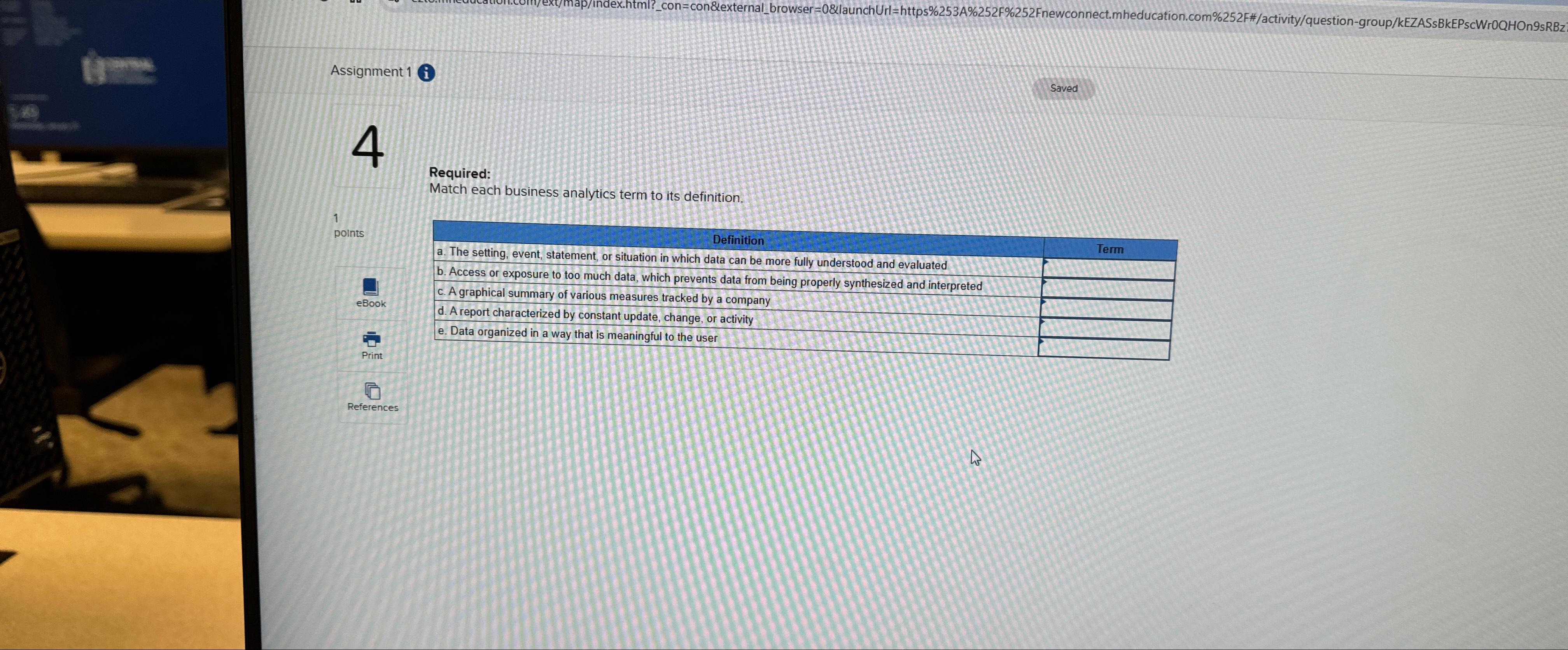 Solved Assignment 1 ﻿iSaved4Required:Match each business | Chegg.com