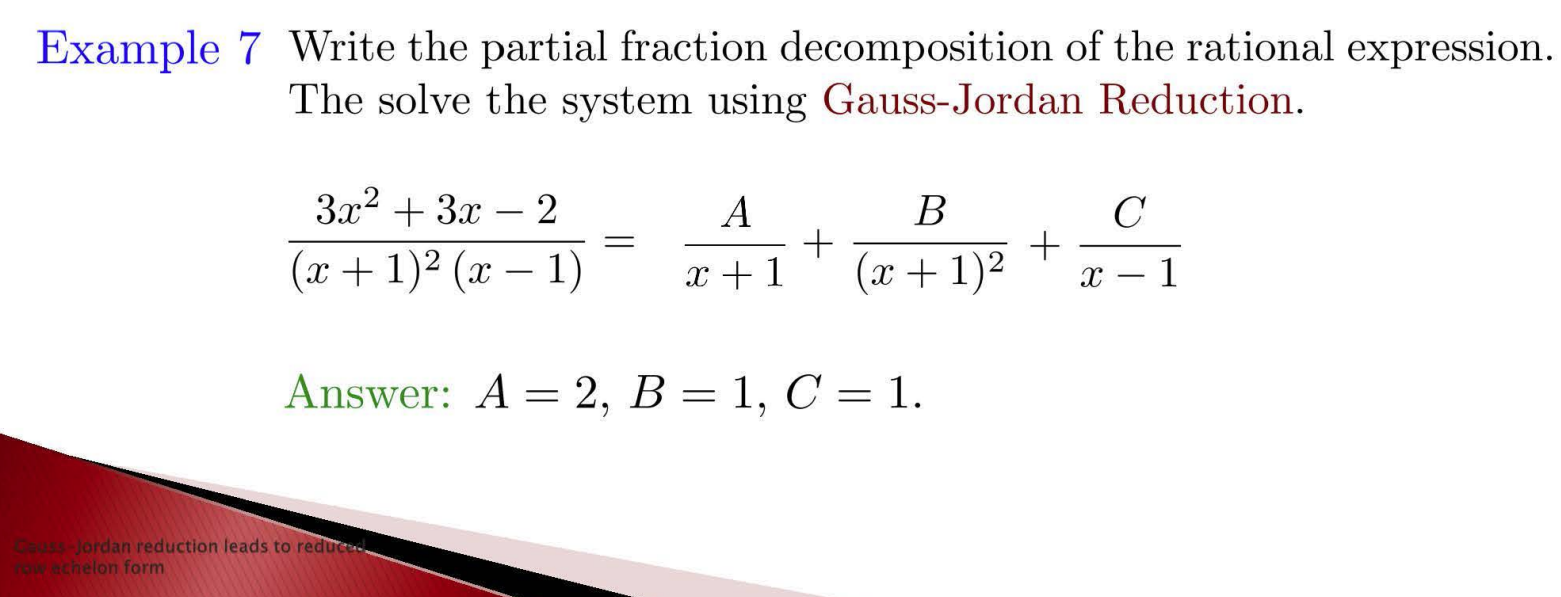 Solved Example 7 Write the partial fraction decomposition | Chegg.com Solved Example 7 Write the partial fraction decomposition | Chegg.com